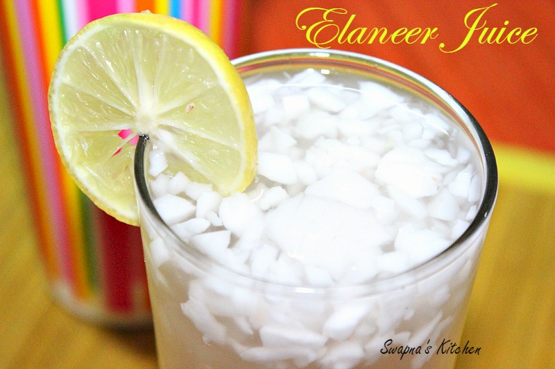 Elaneer Juice / Tender coconut juice | Swapna's Kitchen