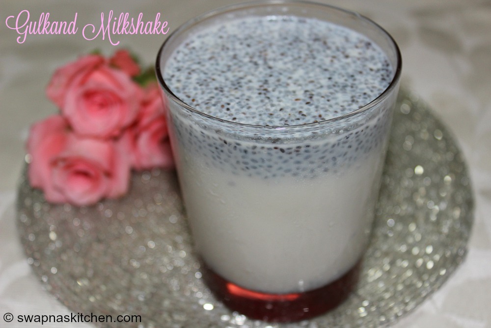 Gulkand Milkshake | Swapna's Kitchen