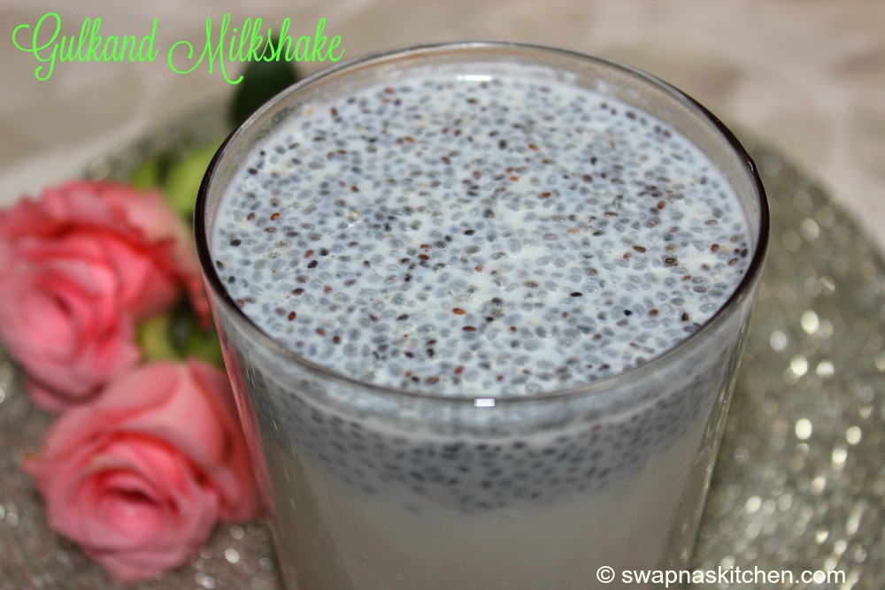 Gulkand Milkshake | Swapna's Kitchen