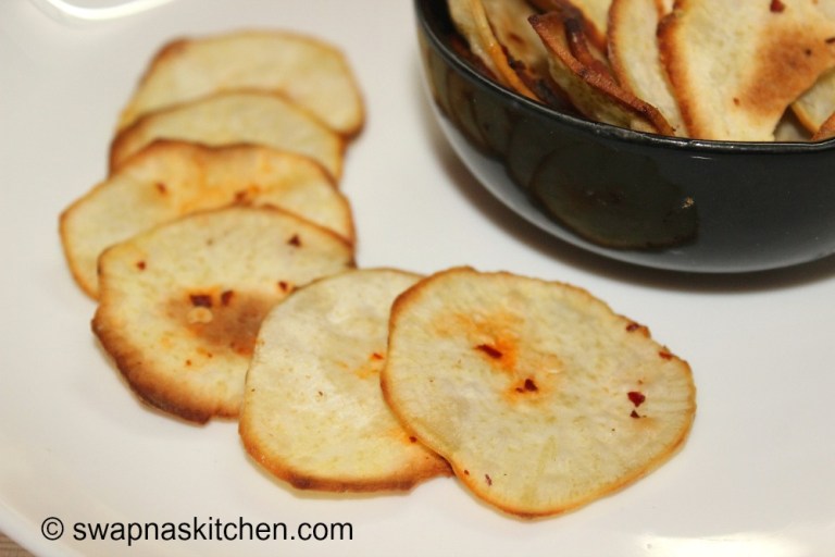Baked Sweet Potato chips | Swapna's Kitchen