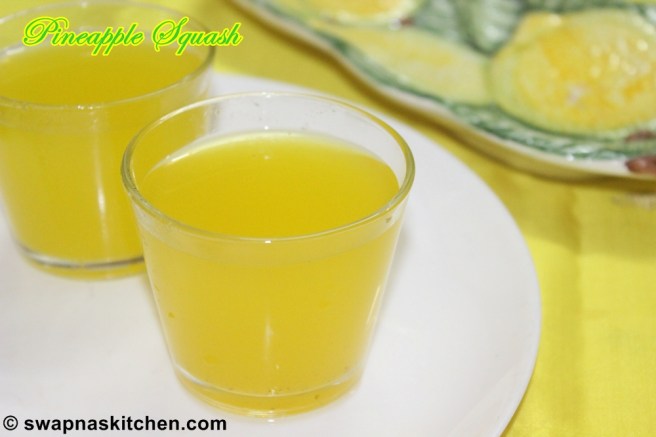 Pineapple Squash Recipe | Swapna's Kitchen